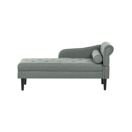 Beliani Chaiselongue YVOIRE in Gr&uuml;n/Schwarz - (W) 68 x (H) 72 x (L) 151 cm | Gr.: onesize