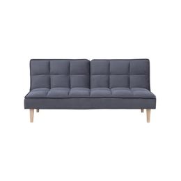 Beliani 3-Sitzer Sofa SILJAN in Grau/Braun - (W) 177 x (H) 80 x (L) 80 cm | Gr.: onesize