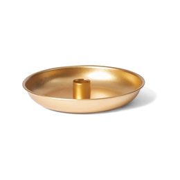 Novaliv Stabkerzenhalter Deko Schale Gold 15cm Tafelkerzen Kerzenpin Candle Ho in Gold | Gr.: onesize