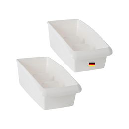 Novaliv 2er Set Kosmetik Organizer gro&szlig; Schubladen Organizer Badezimme in Wei&szlig; | Gr.: onesize