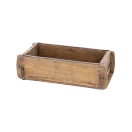 Novaliv Holzkiste Vintage 30 x 15 x 10 cm Alte Ziegelform Holz EIN KAM in Braun | Gr.: onesize