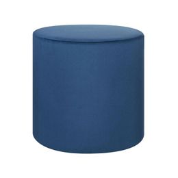 Beliani Pouf LOVETT in Blau - (W) 47 x (H) 46 x (L) 47 cm | Gr.: onesize