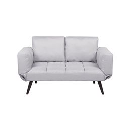 Beliani 2-Sitzer Sofa BREKKE in Grau/Schwarz - (W) 158 x (H) 90 x (L) 75 cm | Gr.: onesize