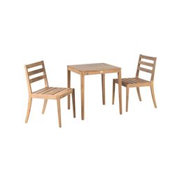 Beliani 3-tlg Bistro Set CHIOGGIA in Braun | Gr.: onesize