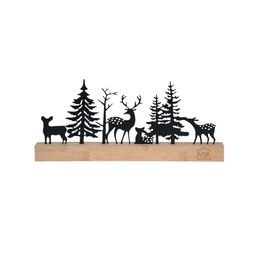 UNUS Aufsteller Wald Hirsch, Rehe Silhouette in Schwarz | Gr.: onesize