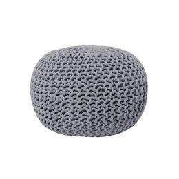 Beliani Pouf CONRAD in Grau - (W) 50 x (H) 35 x (L) 50 cm | Gr.: onesize