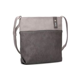 Zwei Jana Umh&auml;ngetasche 29 cm in nubuk stone | Gr.: onesize