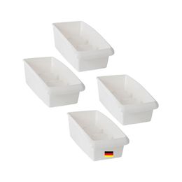 Novaliv 4x Kosmetik Organizer gro&szlig; Schubladen Organizer Badezimmer - 2 in Wei&szlig; | Gr.: onesize