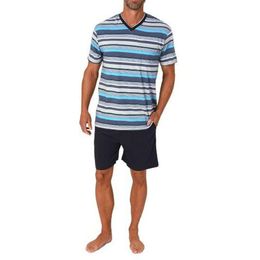 Normann kurzarm Schlafanzug Shorty Pyjama - 80491 in t&uuml;rkis | Gr.: 46