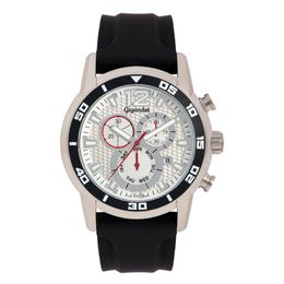 Gigandet Quarzuhr Chronograph "SPEEDBIKE" in Schwarz/Silber | Gr.: onesize
