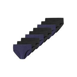 Schiesser Mini Slip / Unterhose 95/5 Essentials - Organic Cotton in Schwarz / blau | Gr.: XXL