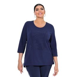 Ulla Popken Shirt in marine | Gr.: 46-48