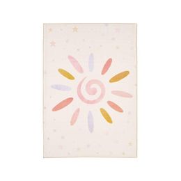 KADIMA DESIGN Teppich Kinder Sonne-Blumen Polyamid rutschfest Kinderzimmer | Gr.: 80 x 120 cm
