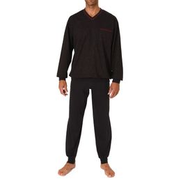 Normann Pyjama langarm B&uuml;ndchen print - 75195 in dunkelgrau | Gr.: 56