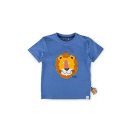 Sigikid T-Shirt Tiger & L&ouml;we in Mittelblau | Gr.: 116