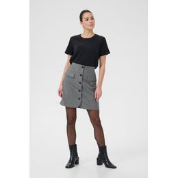 Kaffe Rock KAellie Regular fit in Grey Melange / Chalk Stripe | Gr.: 42