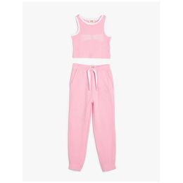 KOTON 2tlg. Outfit: T-Shirt/Hose in Rosa | Gr.: 13-14 Jahre
