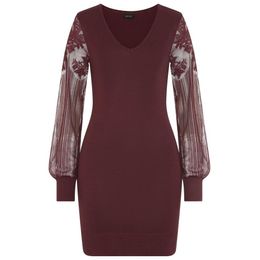 Laura Scott Strickkleid in rot-braun | Gr.: 40