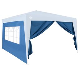 DeubaXXL DE Seitenw&auml;nde Faltpavillon 2er-Set Blau 3x2m 107101