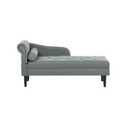 Beliani Chaiselongue YVOIRE in Gr&uuml;n/Schwarz - (W) 68 x (H) 72 x (L) 151 cm | Gr.: onesize