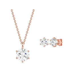 Rafaela Donata Schmuckset Sterling Silber verziert mit Kristallen von Swarovski in ros&eacute;gold | Gr.: onesize