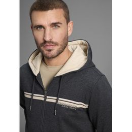 Bruno Banani Sweatjacke in anthrazit melange | Gr.: M