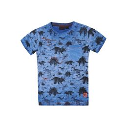 KOROSHI Kurz&auml;rmliges T-Shirt f&uuml;r einen Jungen. in blau | Gr.: 116/122