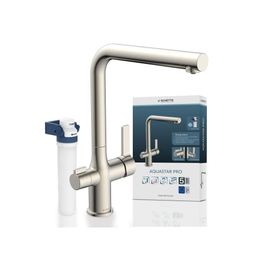 Franz Joseph Sch&uuml;tte AQUASTAR PRO Trinkwasser-Sp&uuml;ltischarmatur, Edelstahloptik, mit Filtersystem | Gr.: onesize