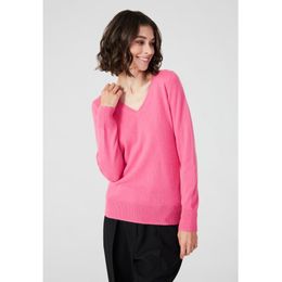Style Republic Kaschmirpullover V-Neck in neon pink | Gr.: L