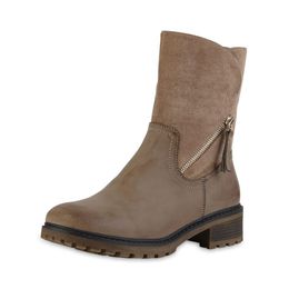 VAN HILL Klassische Stiefeletten Amara in Khaki | Gr.: 37