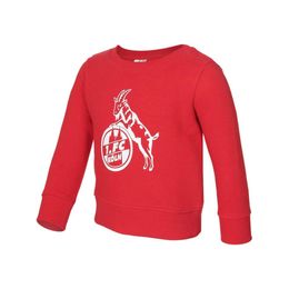Fu&szlig;ballverein 1. FC K&ouml;ln Kinder Sweatshirt "Baby Sweatshirt Basic" in Rot | Gr.: 74/80