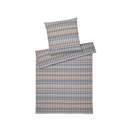 Elegante Bettw&auml;sche Aberdeen in anthra mauve | Gr.: 135 x 200 + 80 x 80 cm