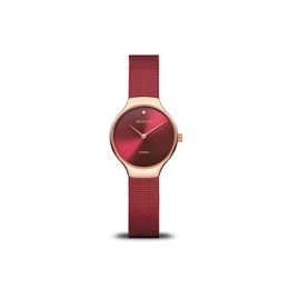 Bering Damen Armbanduhr Charity 26 mm Armband Milanaise 13326-Charity in rot | Gr.: onesize