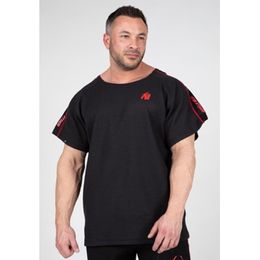 Gorilla Wear T-shirt - Buffalo old school workout top - Schwarz/Rot | Gr.: S/M