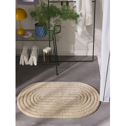 benuta Pop - Badteppich f&uuml;r Badezimmer - Badematte Nia Beige 50x80 cm
