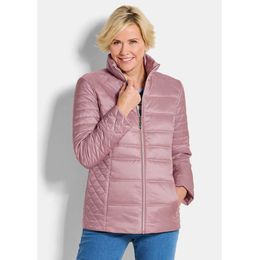 GOLDNER Steppjacke &Uuml;bergangsjacke mit Muster-Mix in ros&eacute; | Gr.: 40