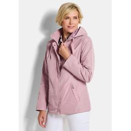 GOLDNER Kurzgr&ouml;&szlig;e: Freizeitjacke Outdoor-Jacke mit Kapuze in ros&eacute; | Gr.: 22