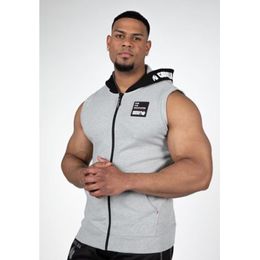 Gorilla Wear Milwaukee Kapuzenpulli mit Rei&szlig;verschluss - Grau | Gr.: XL