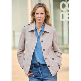 GOLDNER &Uuml;bergangsjacke mit Crash-Optik in stein | Gr.: 38