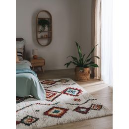 benuta Nest Hochflorteppich Gobi Beige 120x170 cm - Berber-Stil Teppich