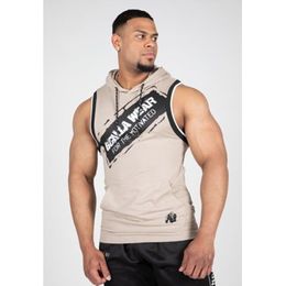 Gorilla Wear Loretto Tank-Top mit Kapuze - Schwarz | Gr.: S