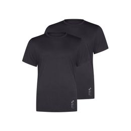 Sloggi Unterhemd / Shirt Kurzarm SLG Base Soft in Schwarz | Gr.: M