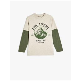 KOTON Sweatshirt in Grau | Gr.: 6-8 Jahre