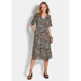 GOLDNER Viskosekleid mit orientalischem Muster in bunt / gemustert | Gr.: 40
