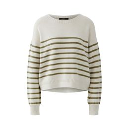 Oui Pullover in white green | Gr.: 42