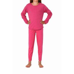 Normann Pyjama langarm Schlafanzug zum wenden Designs eem Style - 76623 in rot | Gr.: 140