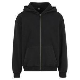Urban Classics Vintage Heavy Zip Hoodie in black | Gr.: L