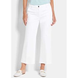 GOLDNER Weite 7/8-Jeans VERA mit Formbund in wei&szlig; | Gr.: 27