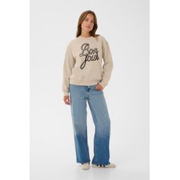 Kaffe Sweatshirt KAberta Loose fit in Feather Gray Melange | Gr.: S