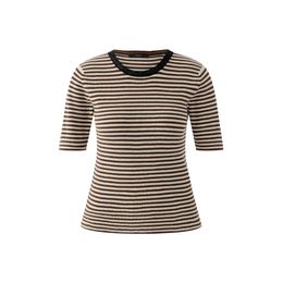 Oui Pullover in brown white | Gr.: 40